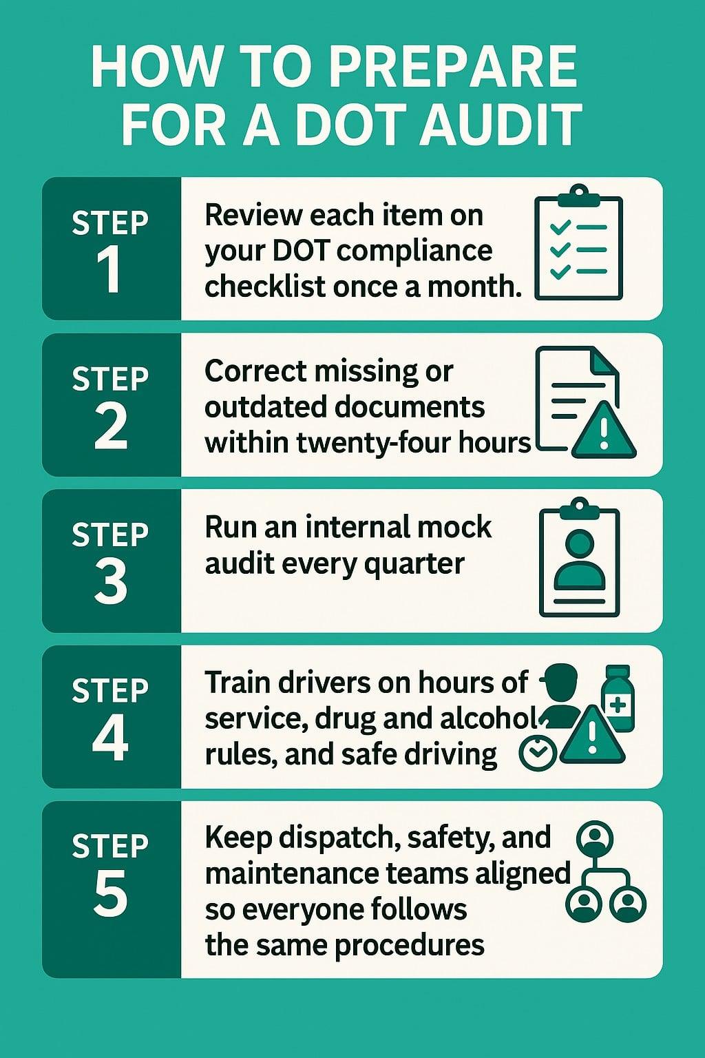 DOT Compliance Checklist for Motor Carriers - INTERSTATE CONSORTIUM